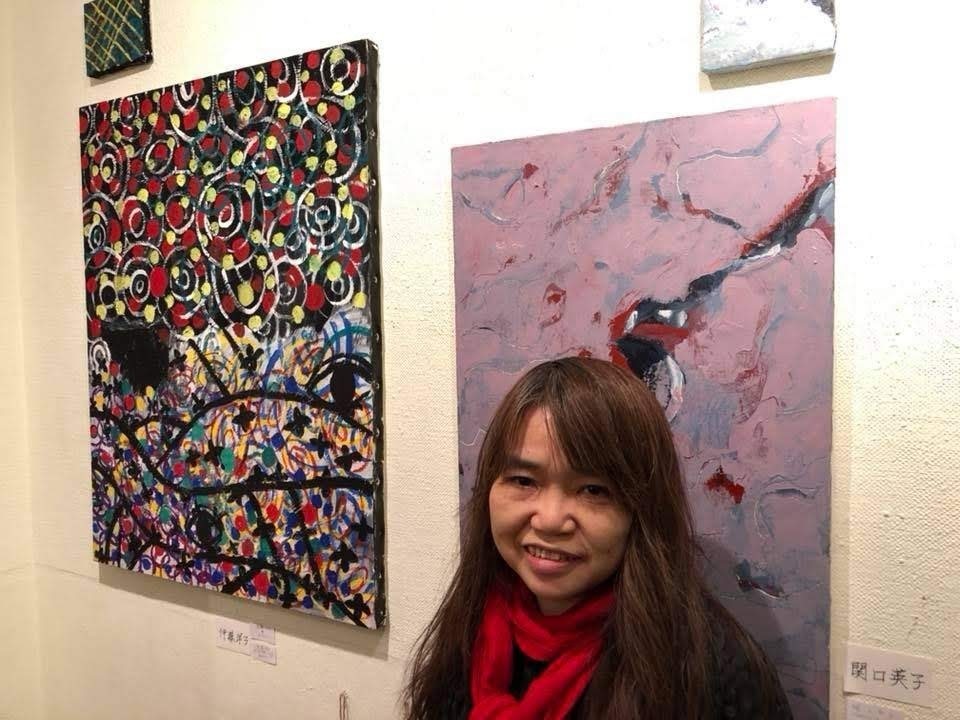 [紹介し漏らし画像] よーこ せんせえ 画像 in 「色が・色と・色を 語る展」@ギャラリーGK。: Hinden-san (ひんでん さん)